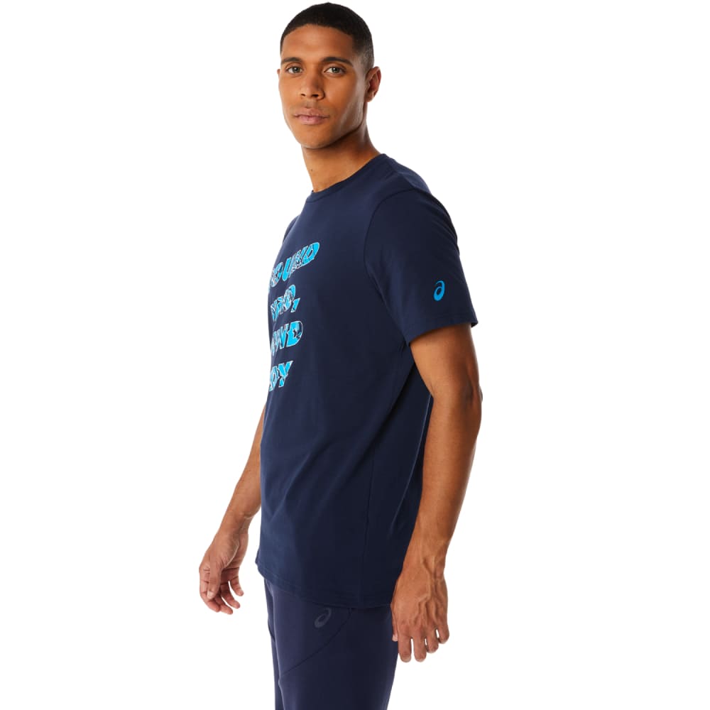 Polo ASICS Graphic Tee Midnight Hombre - ASICS