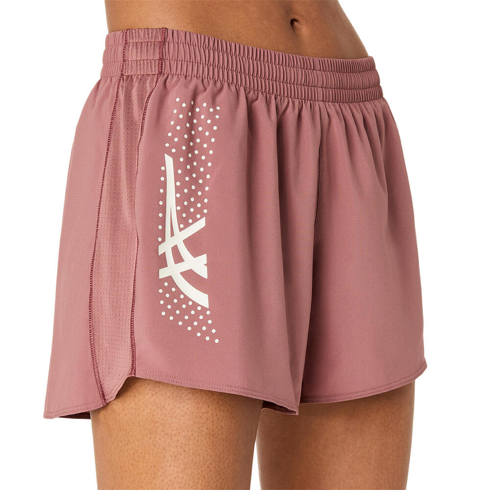 Short ASICS Icon 4In Rubble Red Mujer - ASICS